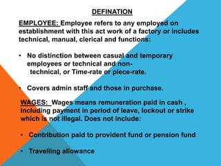 Employee state insurance act | PPTX