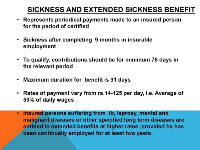 Employee state insurance act | PPTX