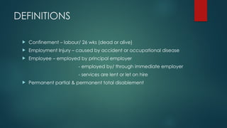 EMPLOYEE STATE INSURANCE ACT 1948 labour law | PPTX