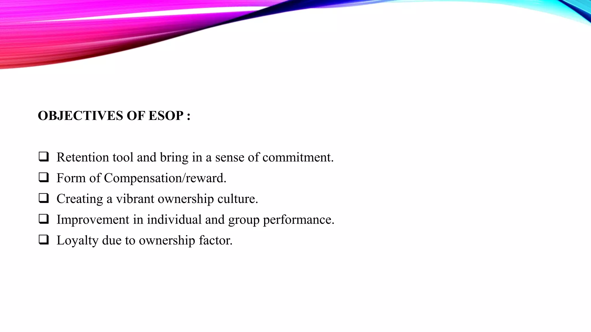 Employee stock option plan (esop) | PPTX