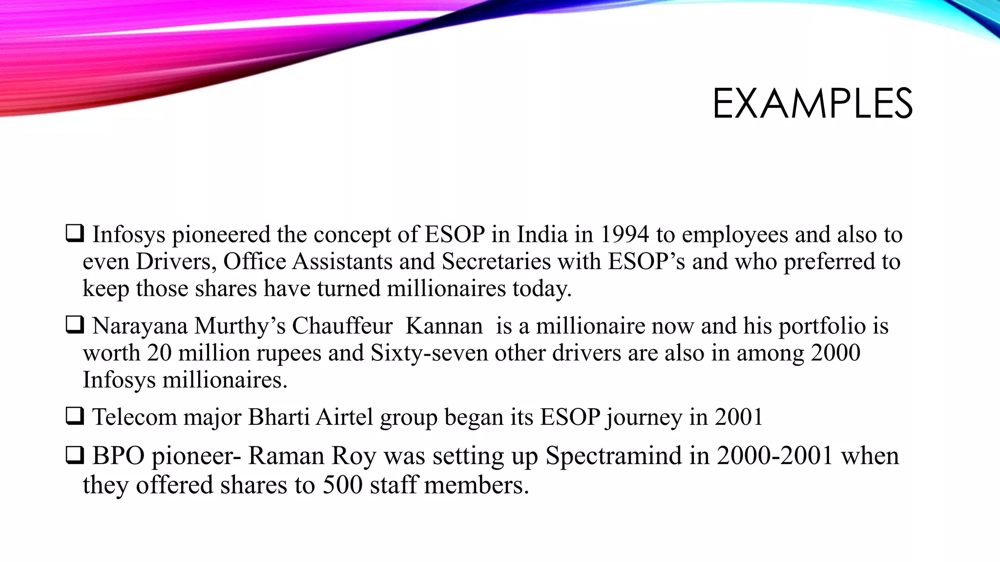 Employee stock option plan (esop) | PPTX