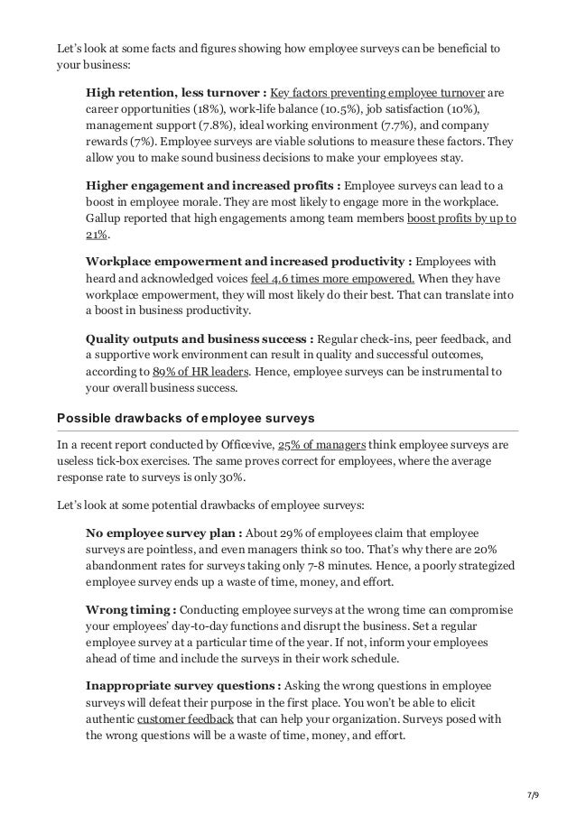 Employee Survey Management: Business Experts Share Their Favorite ...