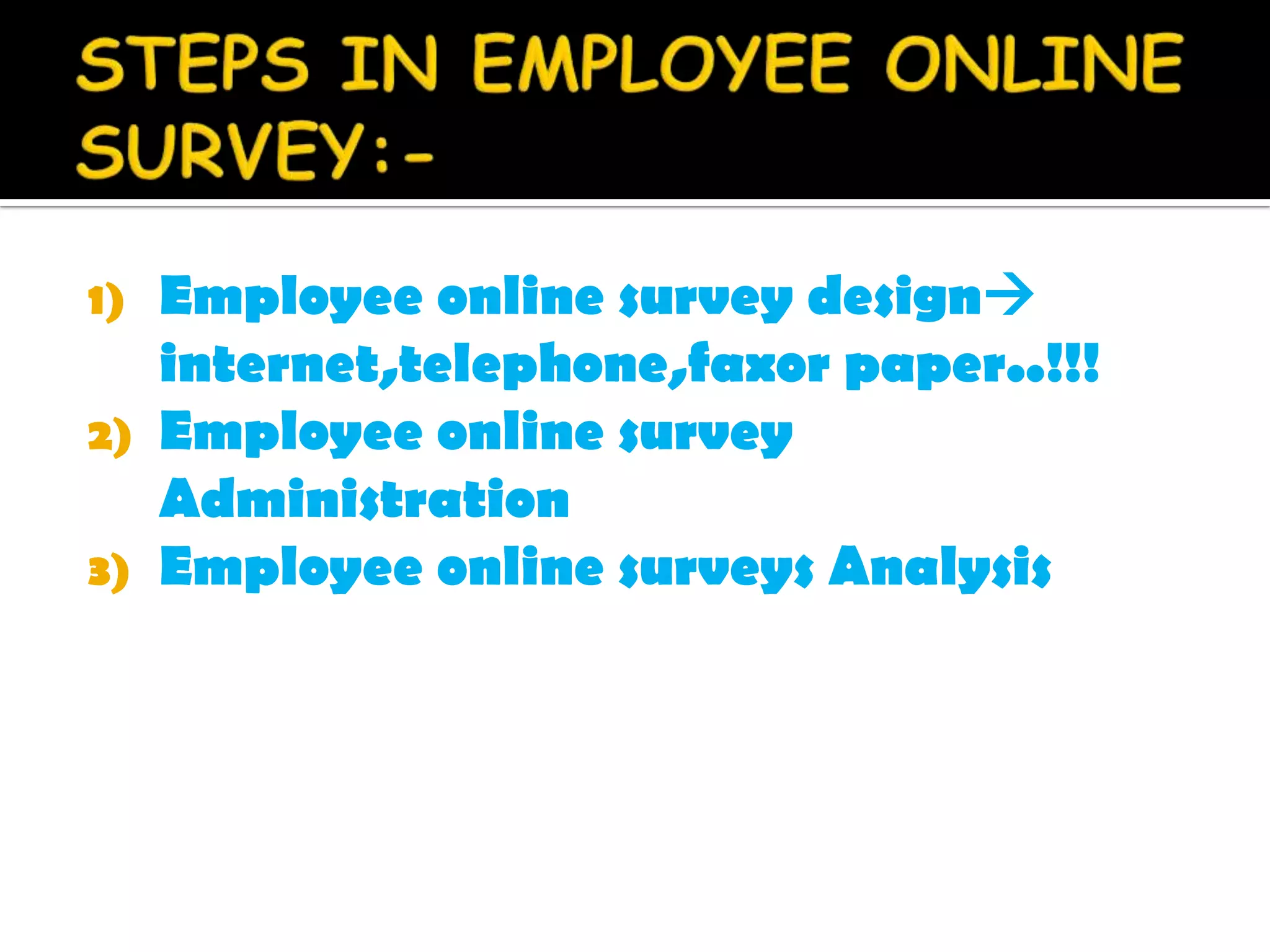 Employee surveys online | PPTX