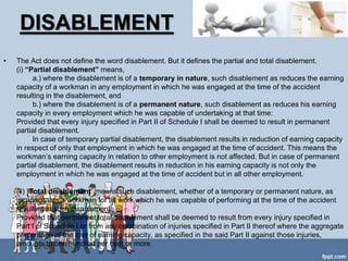 Employees’ (Workmen’s) Compensation Act 1923 | PPSX