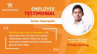Employee testimony Multi Bintang | PDF