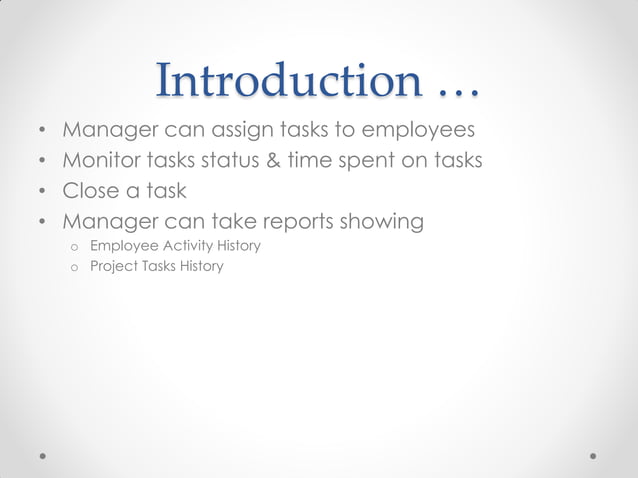 Employee Time and Task Tracking System | PDF | Databases | Computer ...