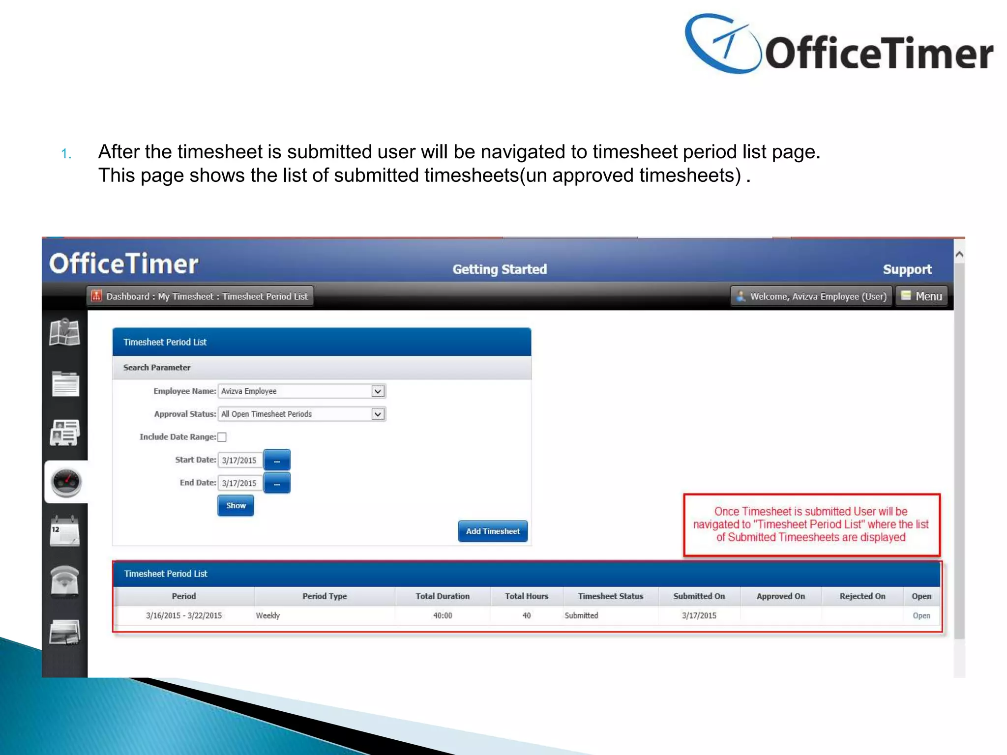Tutorial to fill timesheet in OfficeTimer | PPTX