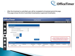 Tutorial to fill timesheet in OfficeTimer | PPT