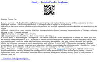 Employee Training | PPT