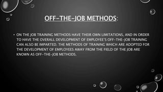 Employee training and development | PPT