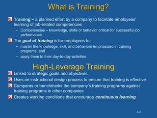 Employee Training & Development - Chapter 1.ppt