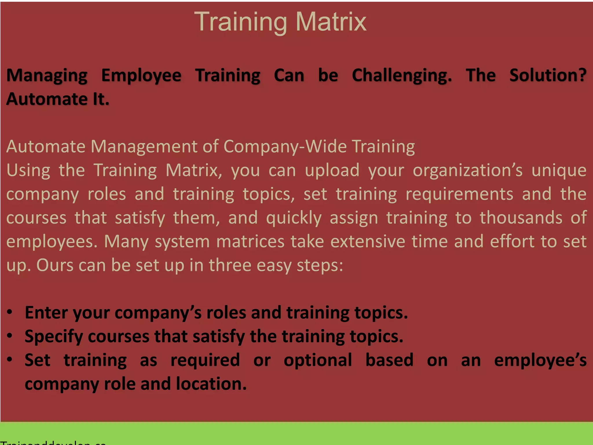 Employee Training Management System | PPT