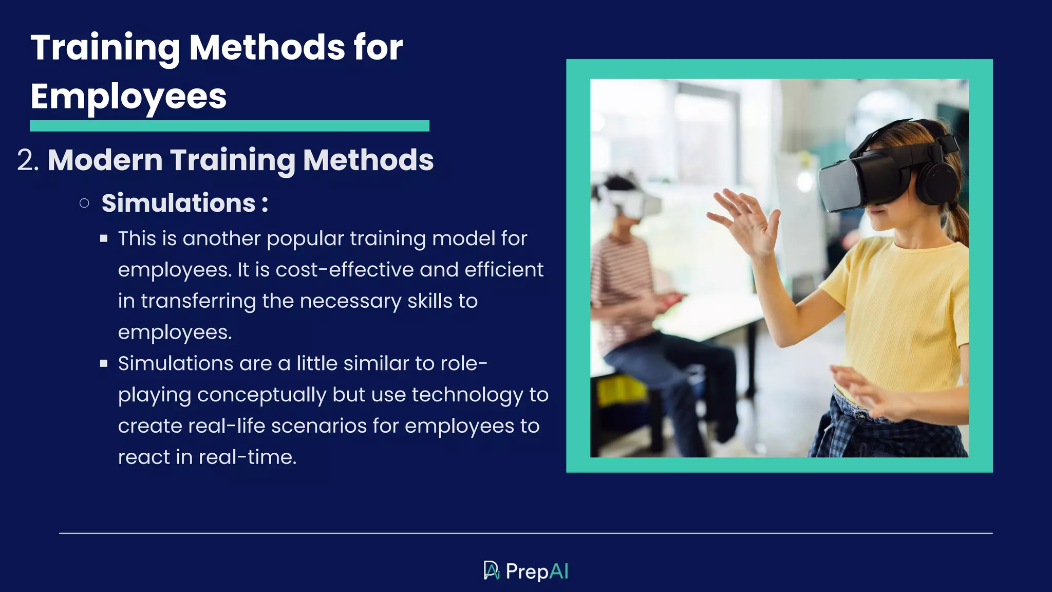 Employee Training Methods for Workplace Training - By PrepAI | PPT