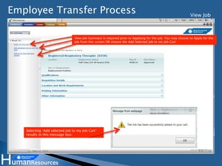 Employee Tranfer Process Tutorial | PDF