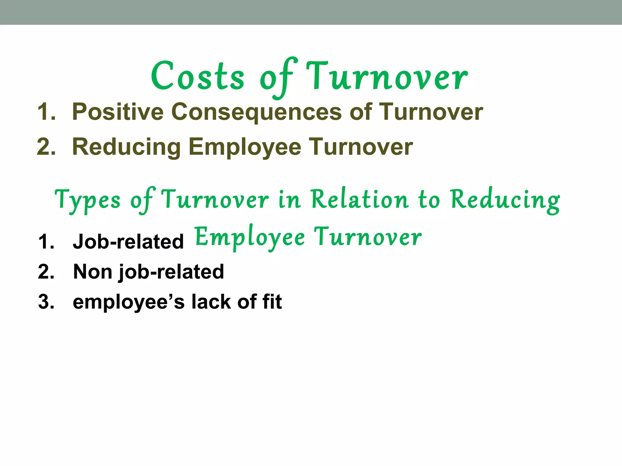 Employee turnover - | PPT