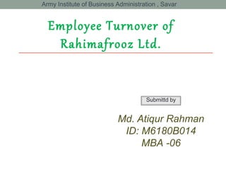 Employee turnover - | PPT
