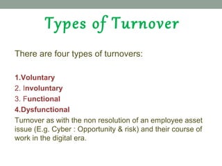 Employee turnover - | PPT