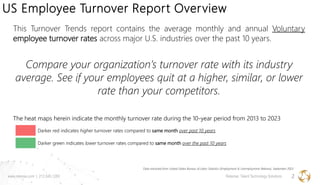 Employee Turnover Report in Construction Industry 2013-2023 | PPTX