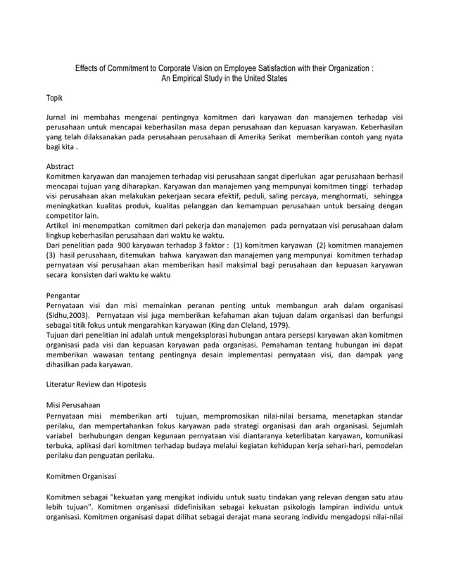 Employee vision | PDF