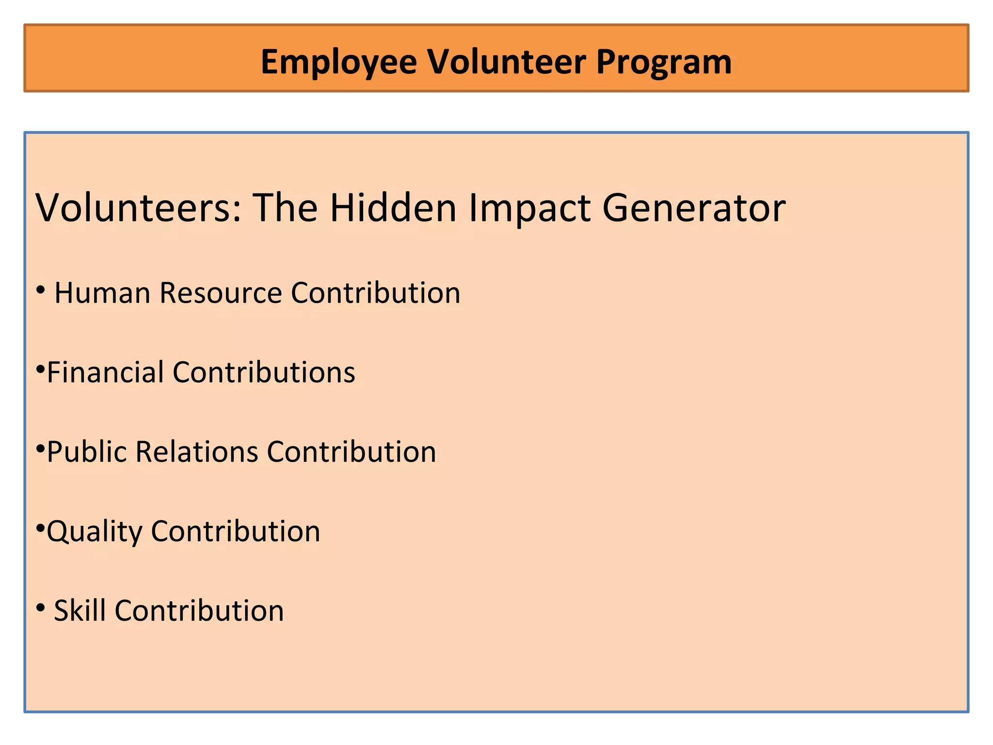 Employee volunteering program | PPT