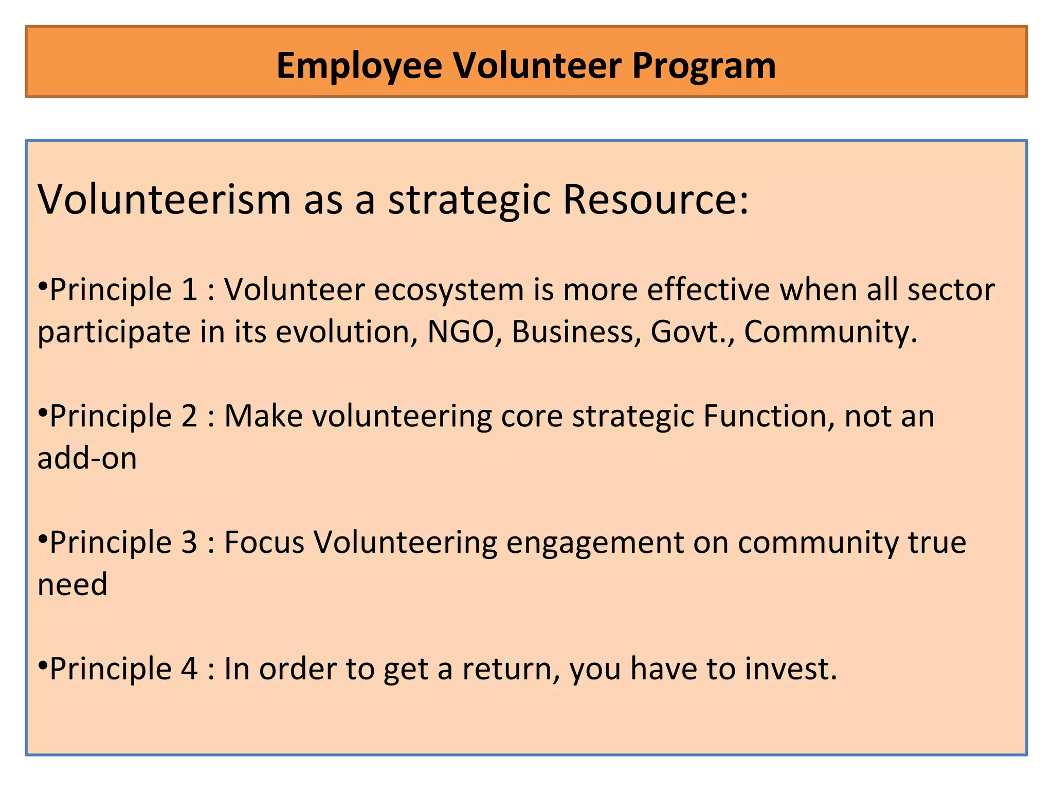 Employee volunteering program | PPT