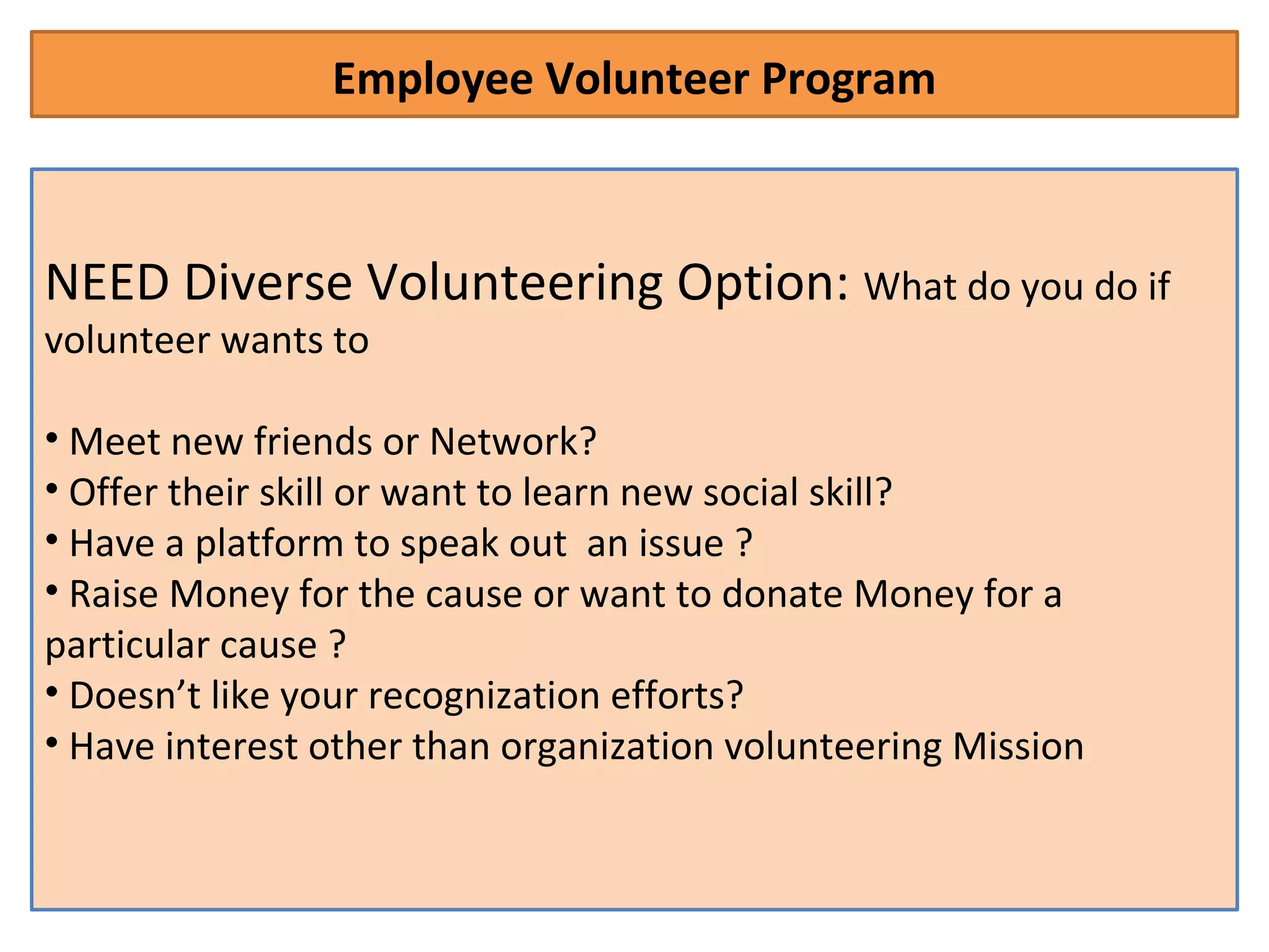 Employee volunteering program | PPT