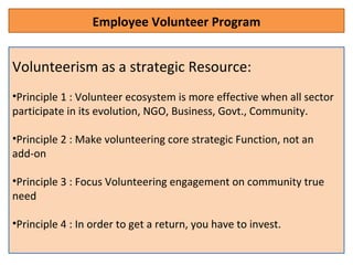 Employee volunteering program | PPT