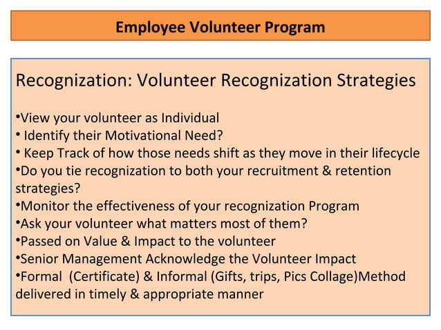 Employee volunteering program | PPT