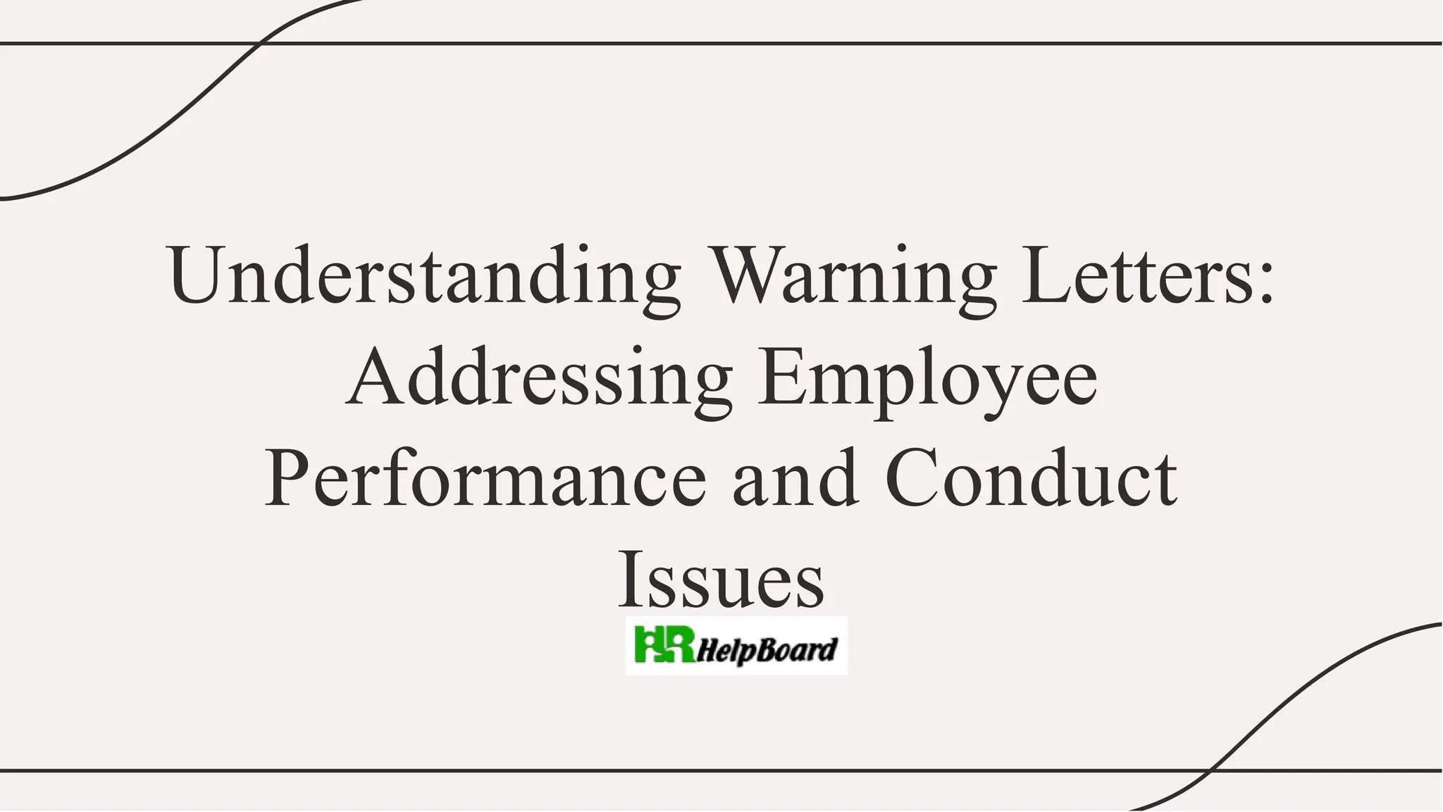 Employee Warning Letter, Warning Letter for Poor Performance | PPTX