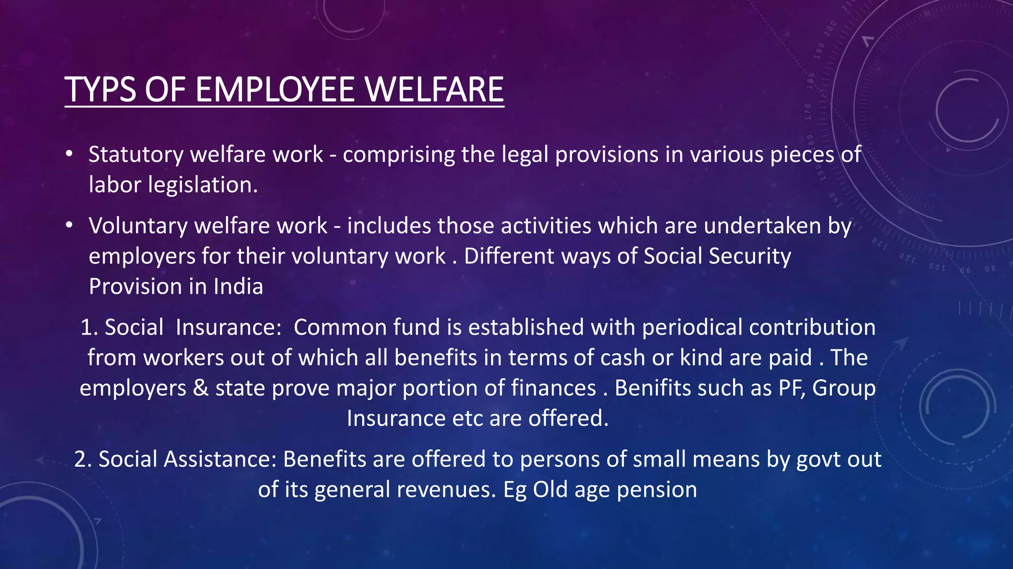 Employee welfare | PPTX