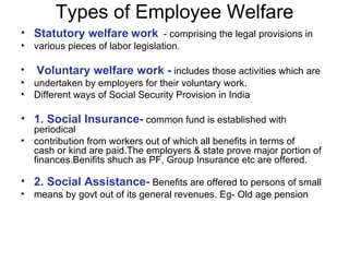 Employee welfare | PPT