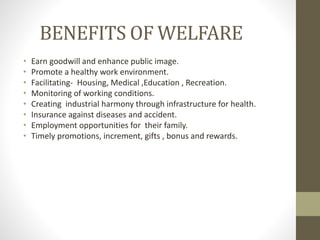 Employee welfare | PPTX