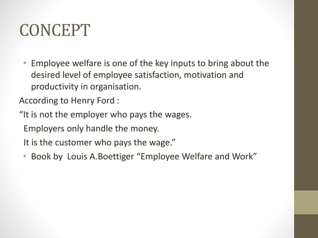 Employee welfare | PPTX