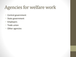 Employee welfare | PPTX