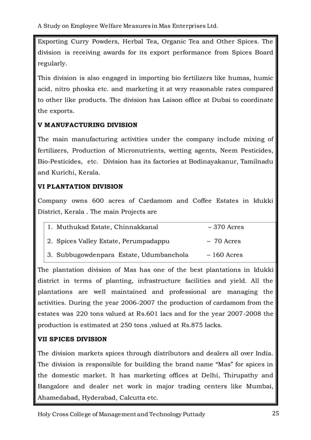 Employee welfare measures | DOCX