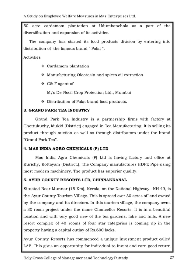 Employee welfare measures | DOCX