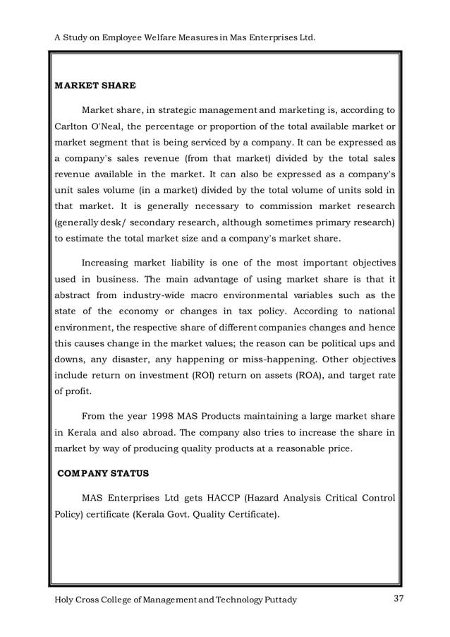 Employee welfare measures | DOCX