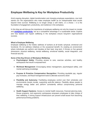 Employee Wellbeing Is Key for Workplace Productivity.pdf