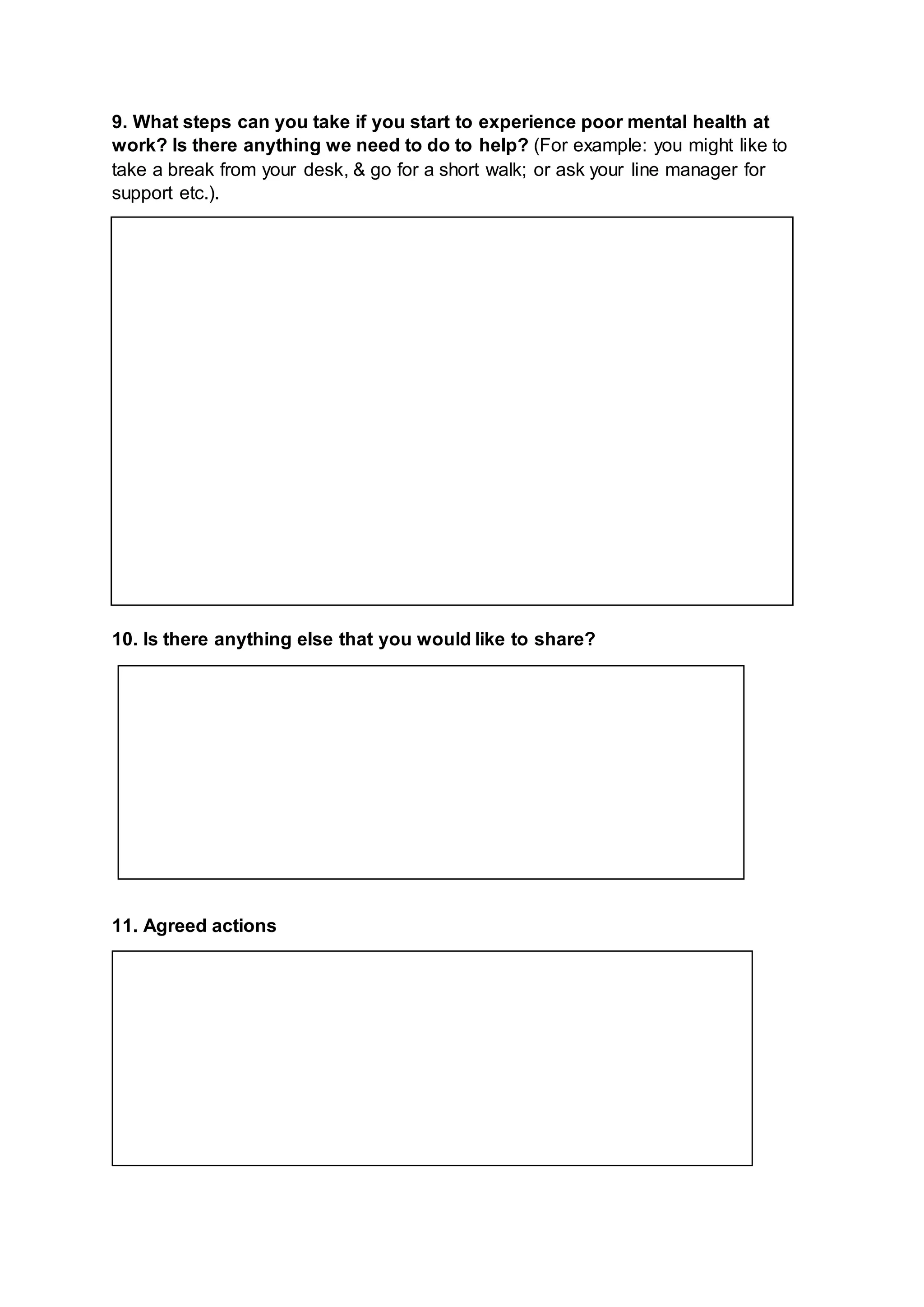 Employee Wellness Action Plan | DOCX