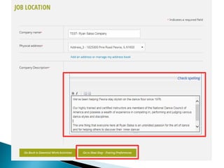Adding a Job Order in Illinois JobLink - Employers | PPTX