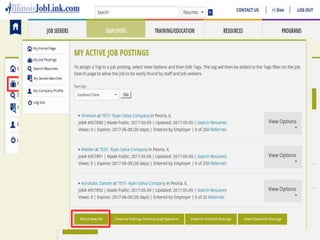 Adding a Job Order in Illinois JobLink - Employers | PPTX