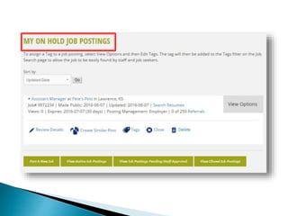 Adding a Job Order in Illinois JobLink - Employers | PPTX