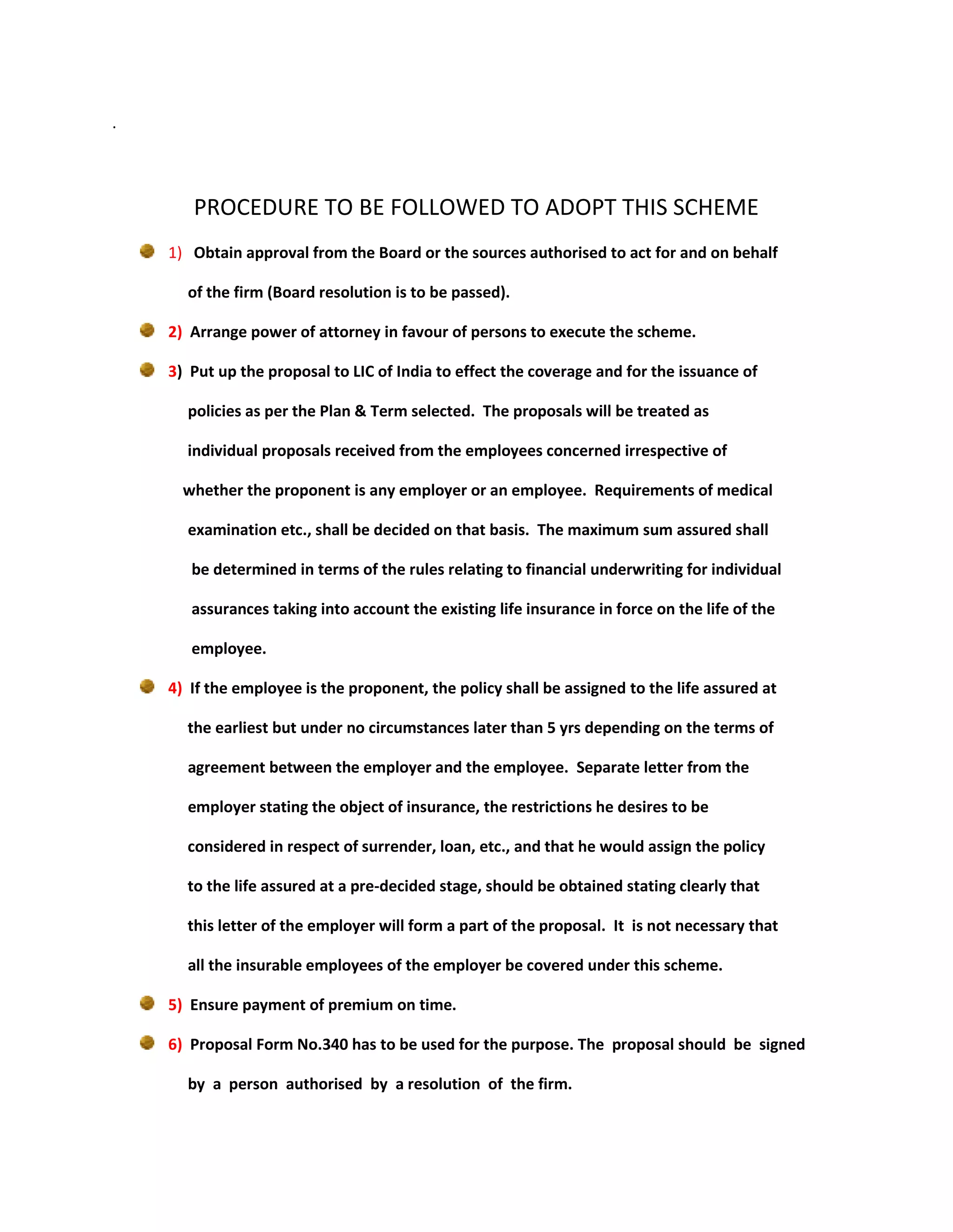 Employer employee insurance scheme | DOCX