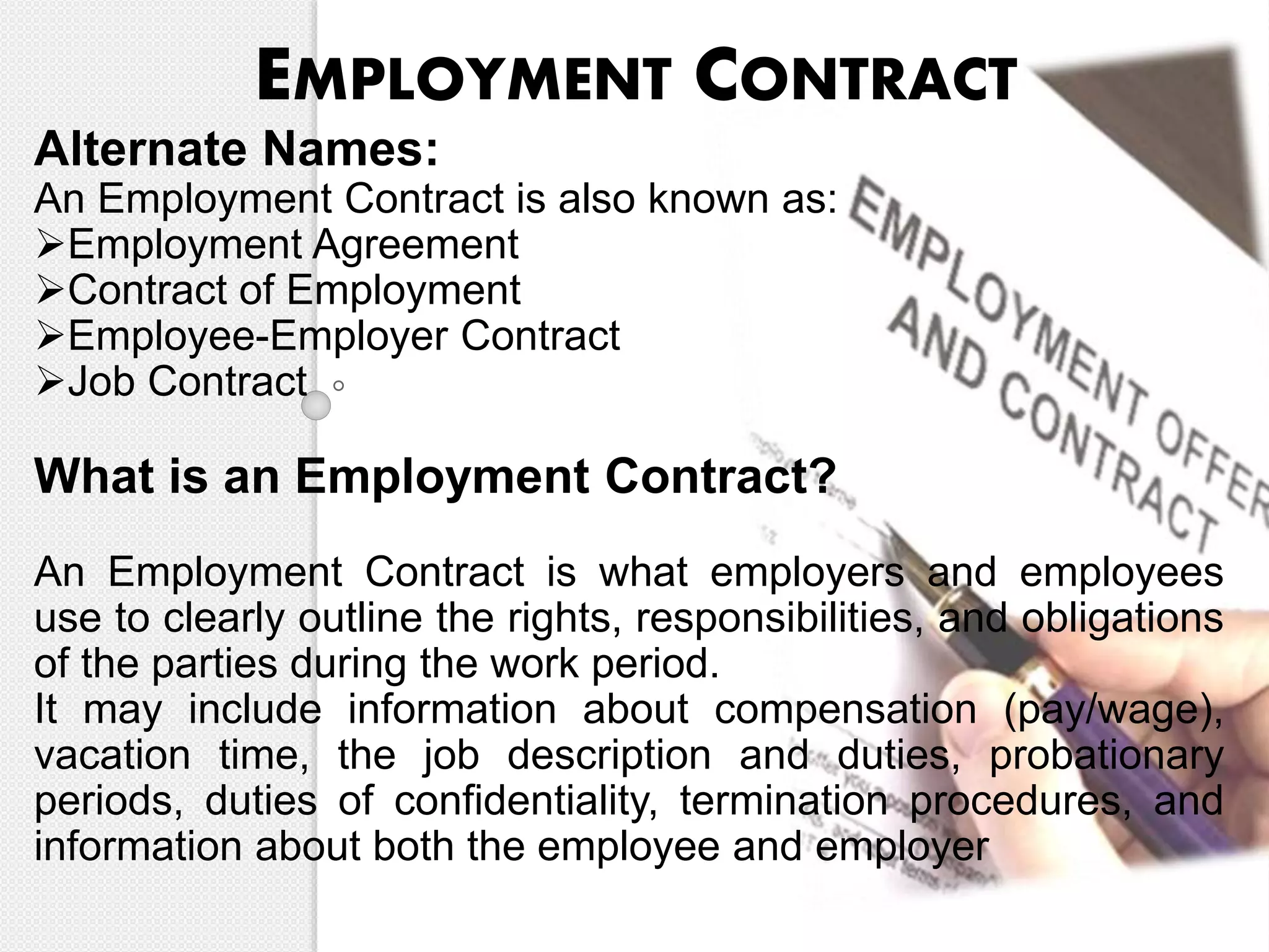 Employer employee relationship | PPTX