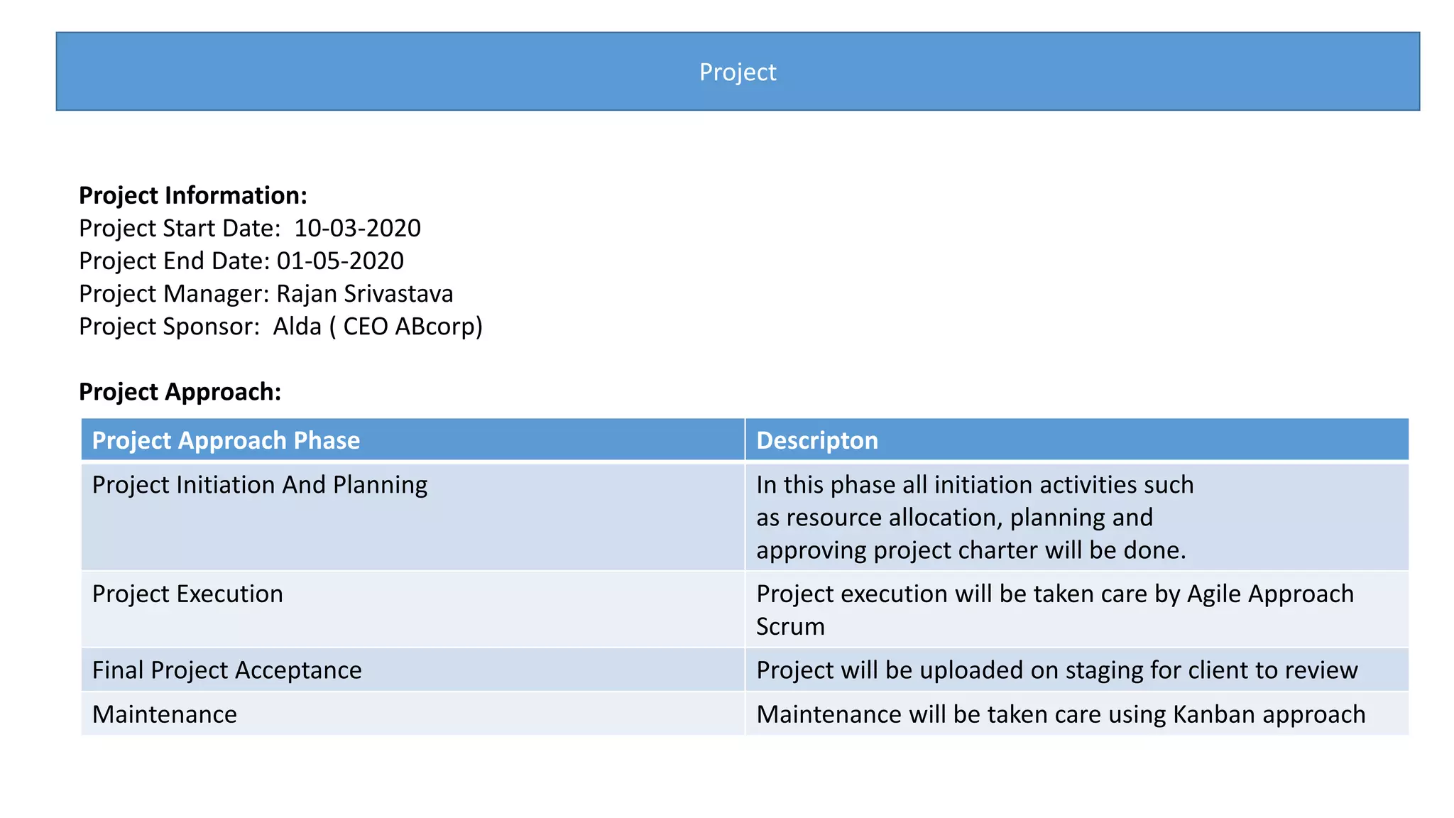 Project Plan And Estimation | PPT