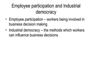 Employer and employee relations | PPT