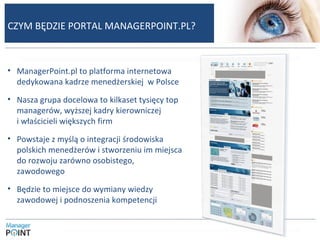 Manager Point | PPT | Business | Business and Finance