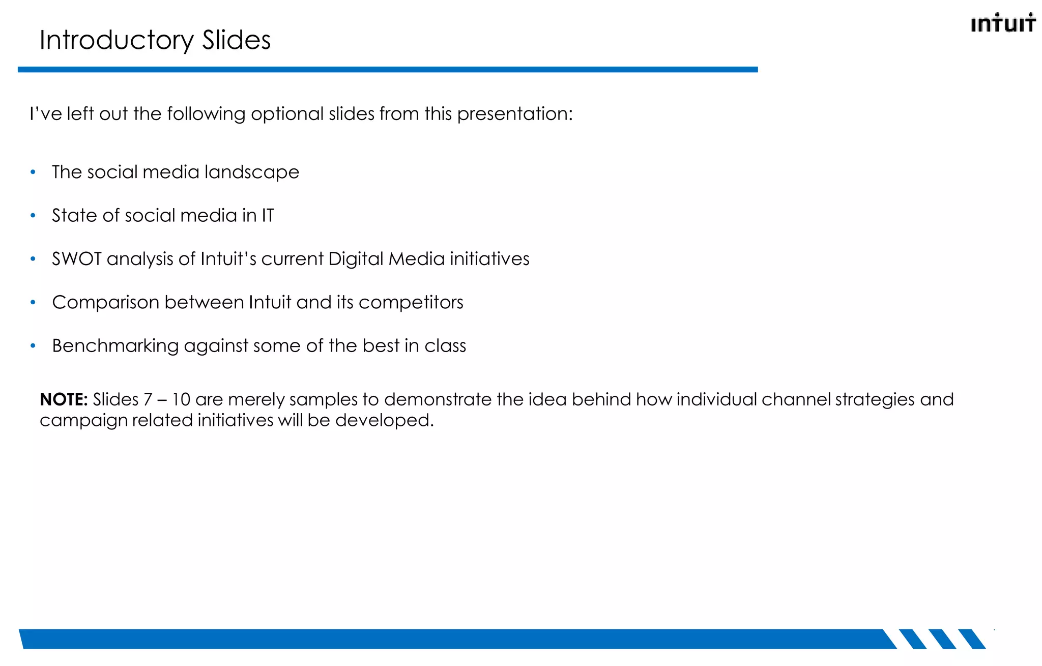 Social Media Plan/Strategy Template (created for Intuit) | PPTX ...