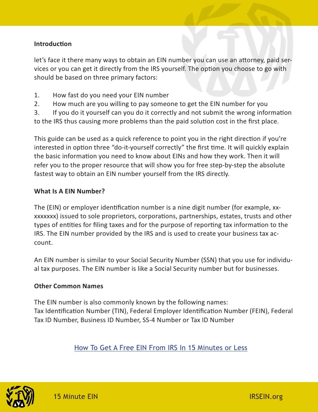 Employer Id Number EIN How To Guide Employer Id Number EIN How To Guide