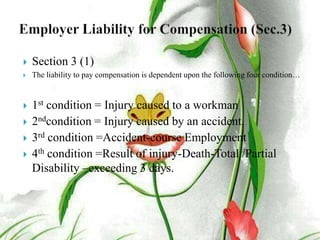 Employer liability for compensation | PPTX